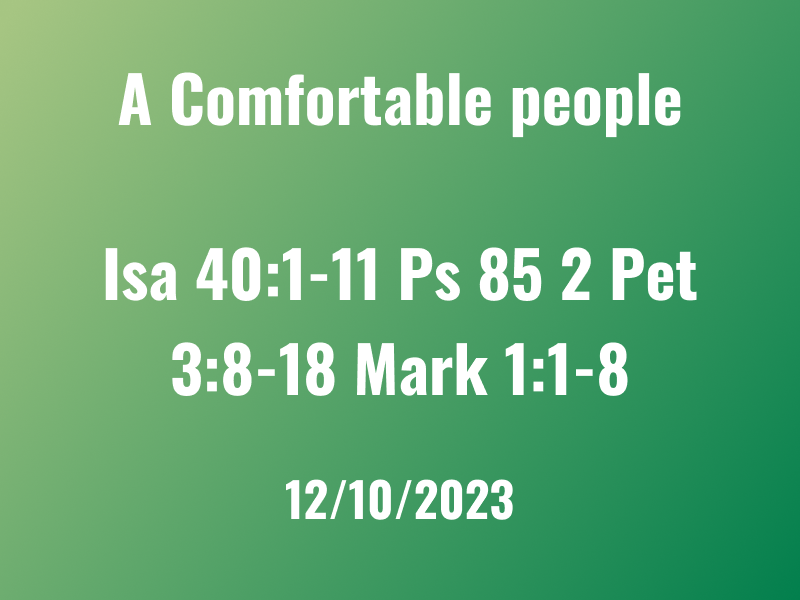 A Comfortable People – Tree of Life Anglican Church – Garner, NC