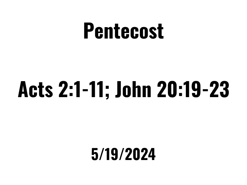 Pentecost – Tree of Life Anglican Church – Garner, NC